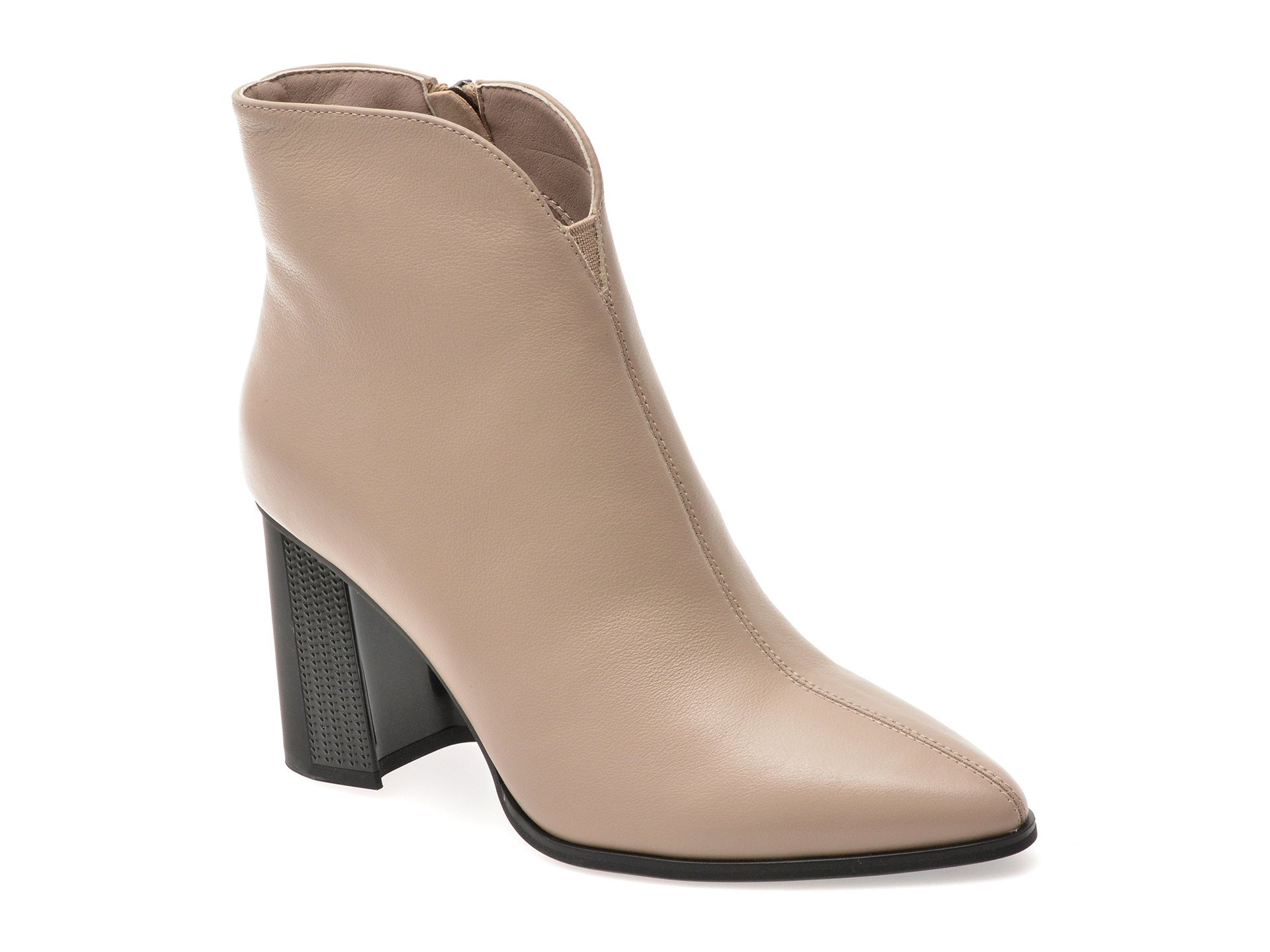 Botine elegante FLAVIA PASSINI gri, DX717, din piele naturala • Black ...