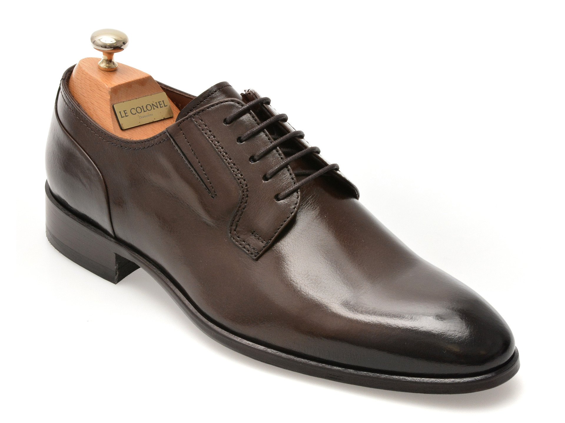 Pantofi eleganti LE COLONEL maro, 327130, din piele naturala • Black ...